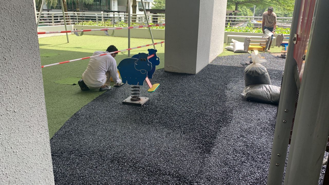 Installation of New EPDM & Design at Seni Mont Kiara, KL - KAS Binasama