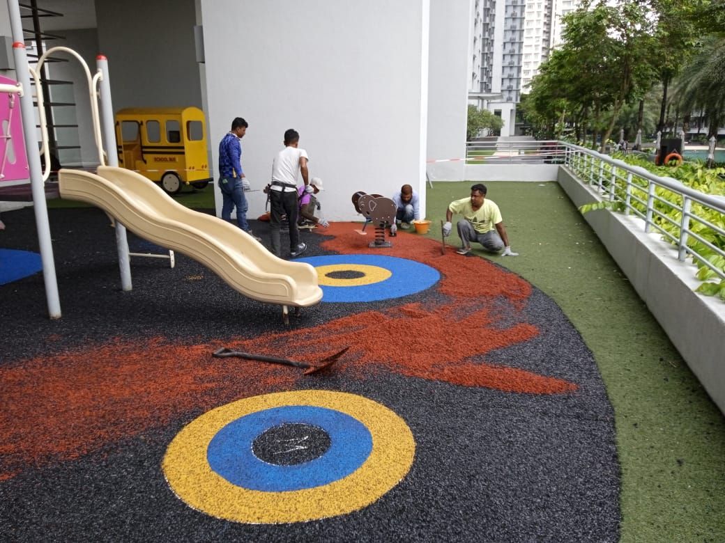 Installation of New EPDM & Design at Seni Mont Kiara, KL - KAS Binasama